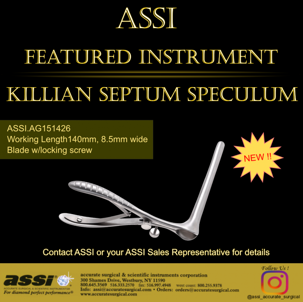 ASSI Killian Septum Speculum - Accurate Surgical & Scientific Instruments