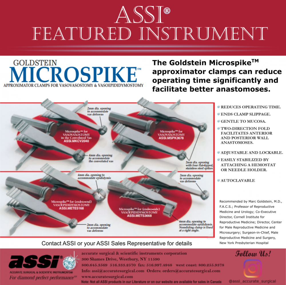 ASSI Microspike Approximator Clamps for Vasovasostomy ...