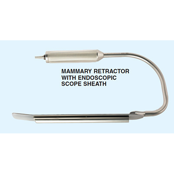 Mammary Retractor with Endoscopic Scope Sheath